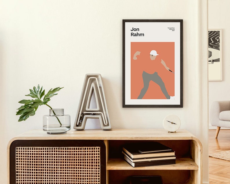Jon Rahm 2021 US Open Minimalist Golf Poster Print Gift - Etsy