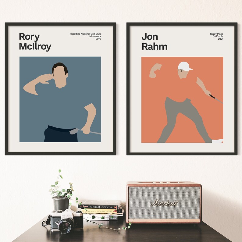 Jon Rahm 2021 US Open Minimalist Golf Poster Print Gift - Etsy