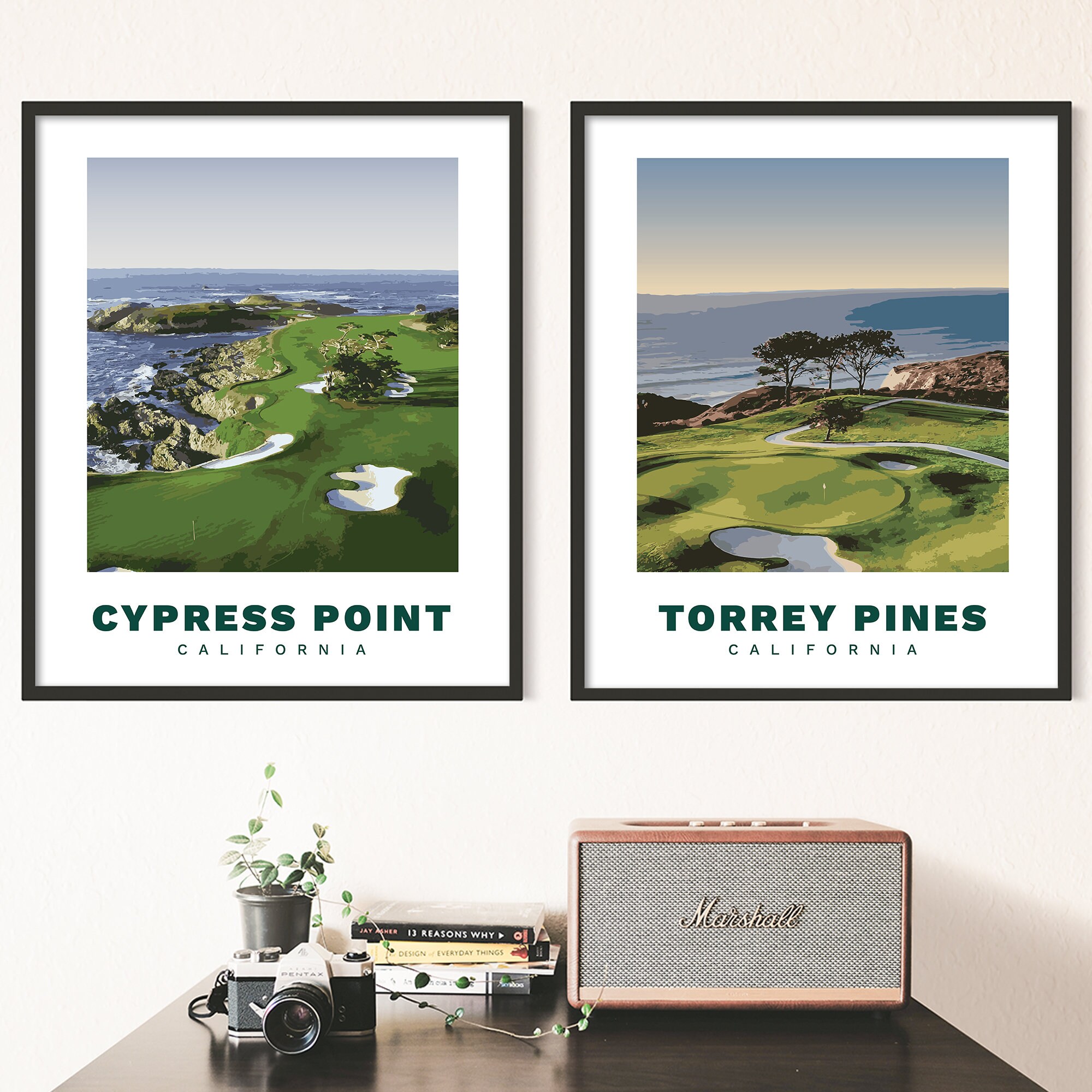 Cypress Point Club California Golf Vector Print - Etsy