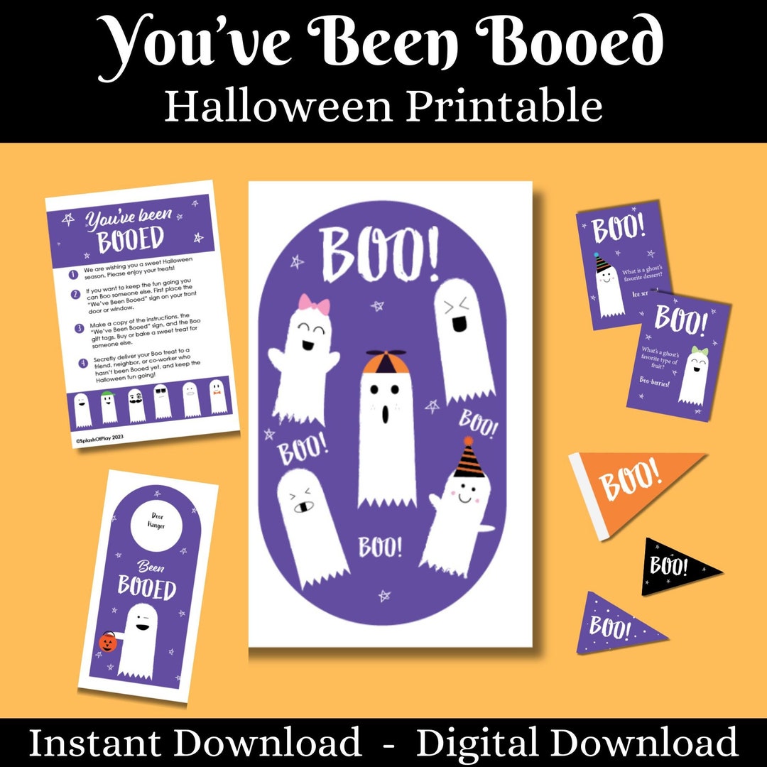 Youve Been Booed Halloween Printable You've Been Booed Halloween ...