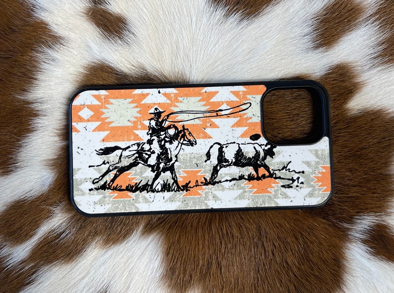 Cowboy Roper Aztec / Iphone Case / Trendy / Western / Cell - Etsy