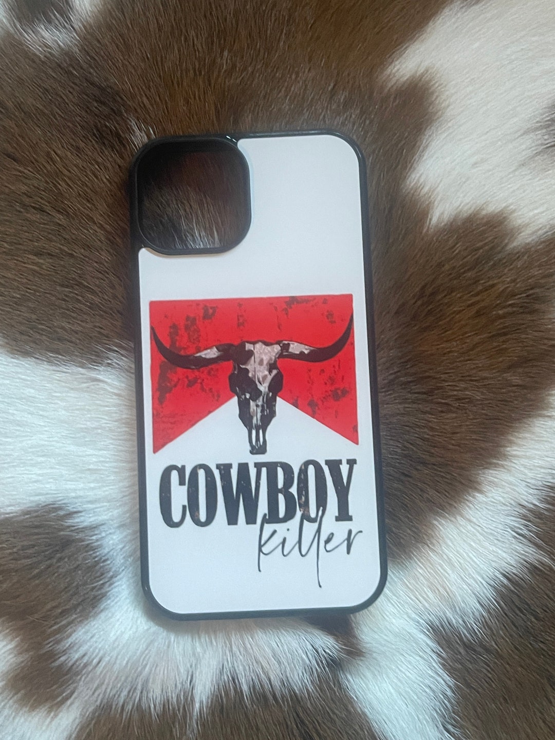 Cowboy Killer Bull Skull / iPhone Case / Western Phone Case - Etsy