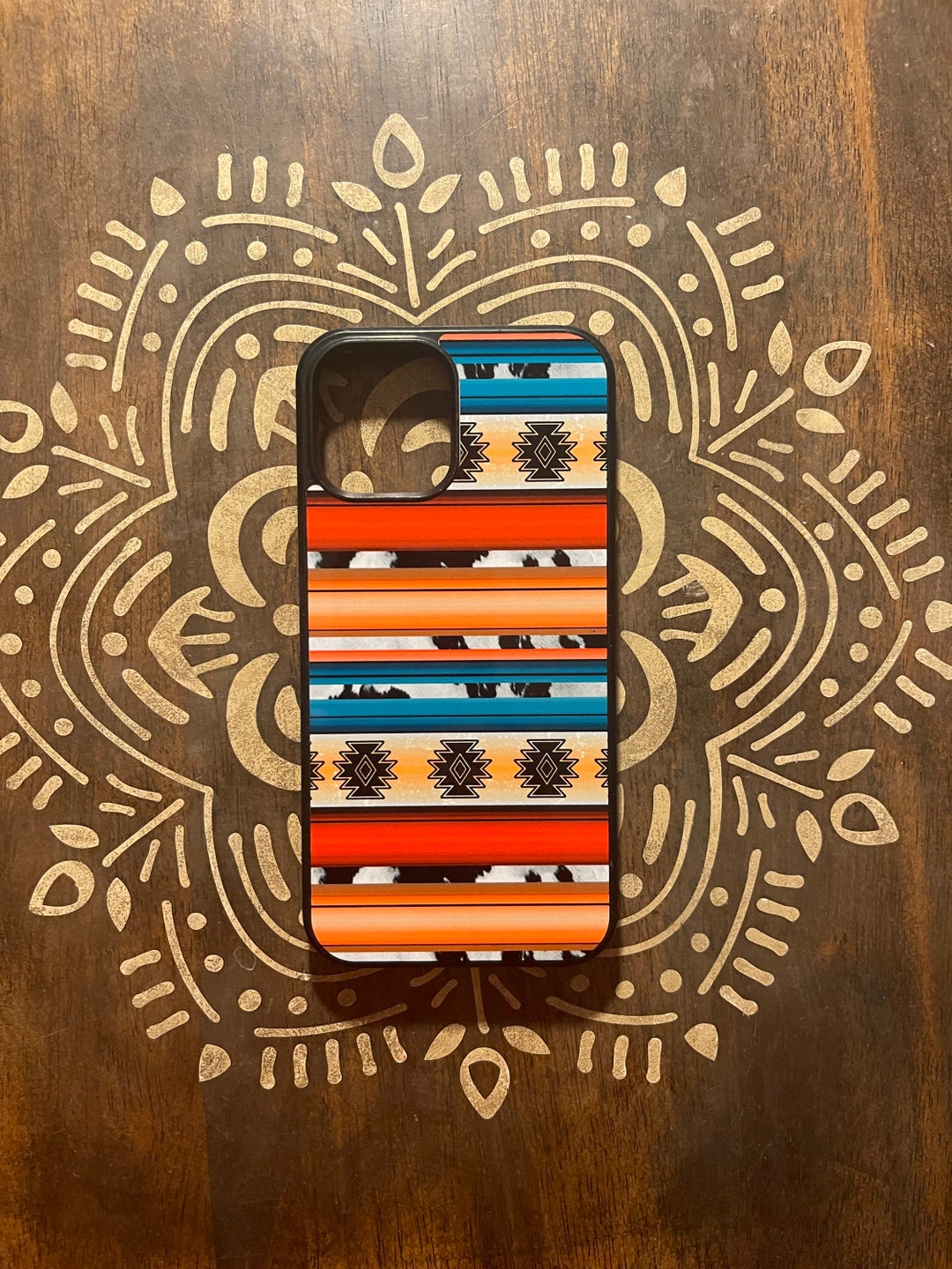 Serape Aztec Cow Print Pattern / iPhone Case / Trendy / Western / Cell Phone Case / Bucking ...