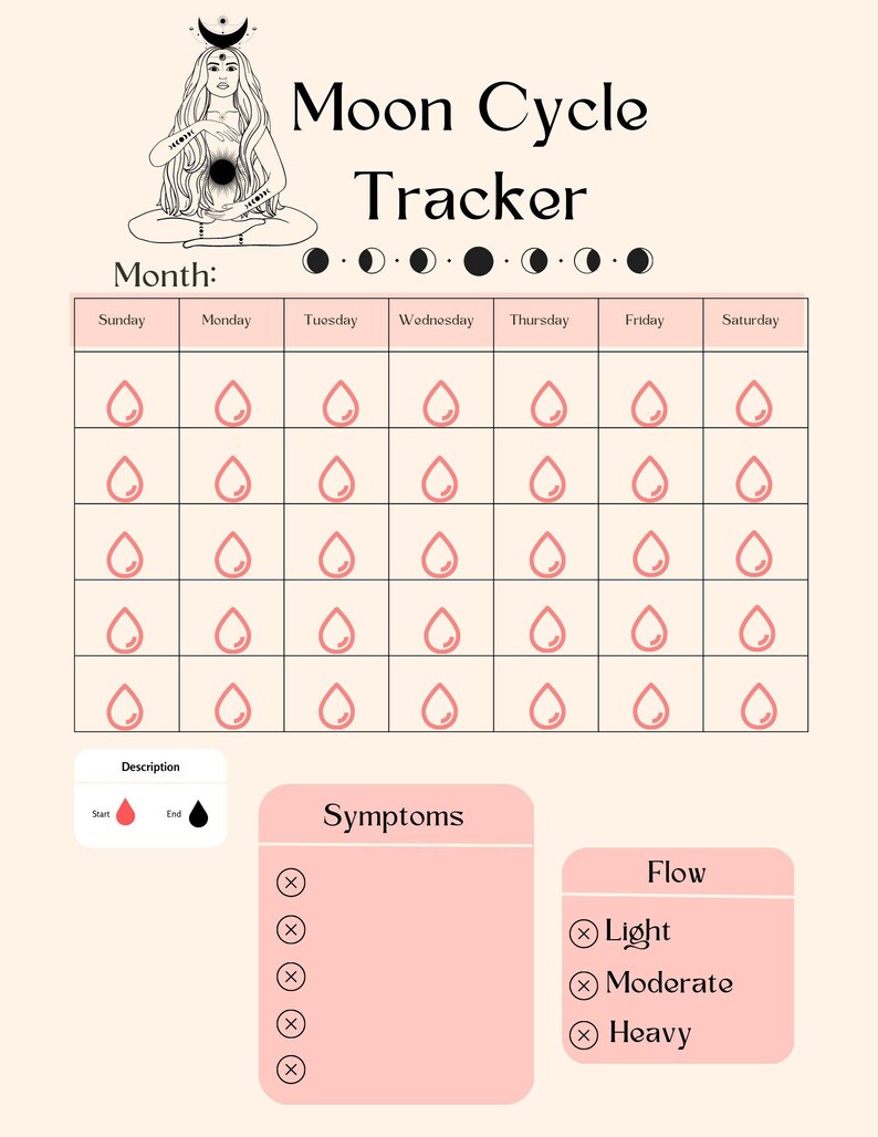Moon Cycle Tracker - Etsy