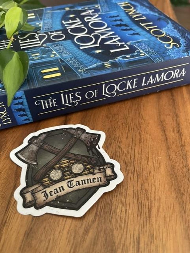 Jean Tannen – the Lies of Locke Lamora Sticker - Etsy
