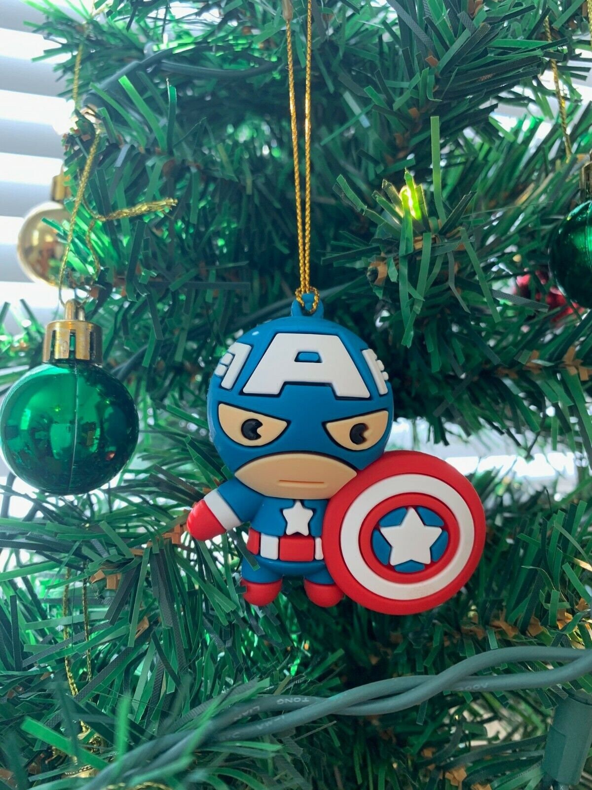 Captain America Christmas Ornament - Etsy