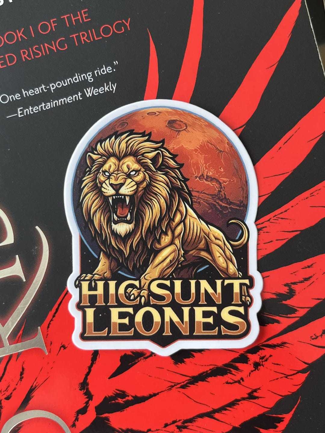 Red Rising Stickers - Hic Sunt Leones - Inspired Vinyl Sticker - Etsy