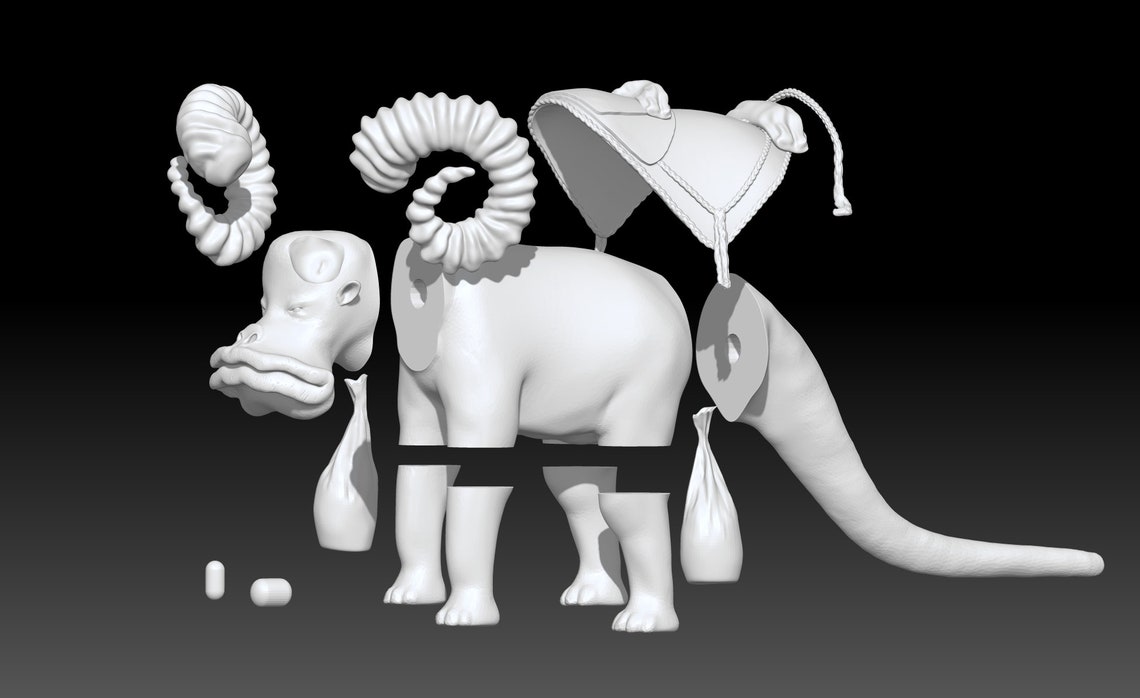 Bantha 3D Printable Model | Etsy