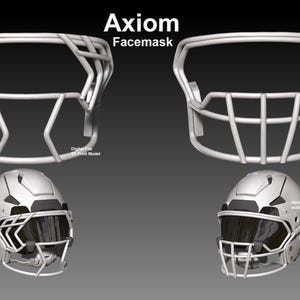 Facemask Pack V for NFL Riddell AXIOM Helmet Geosanmo 3D Print Model ...