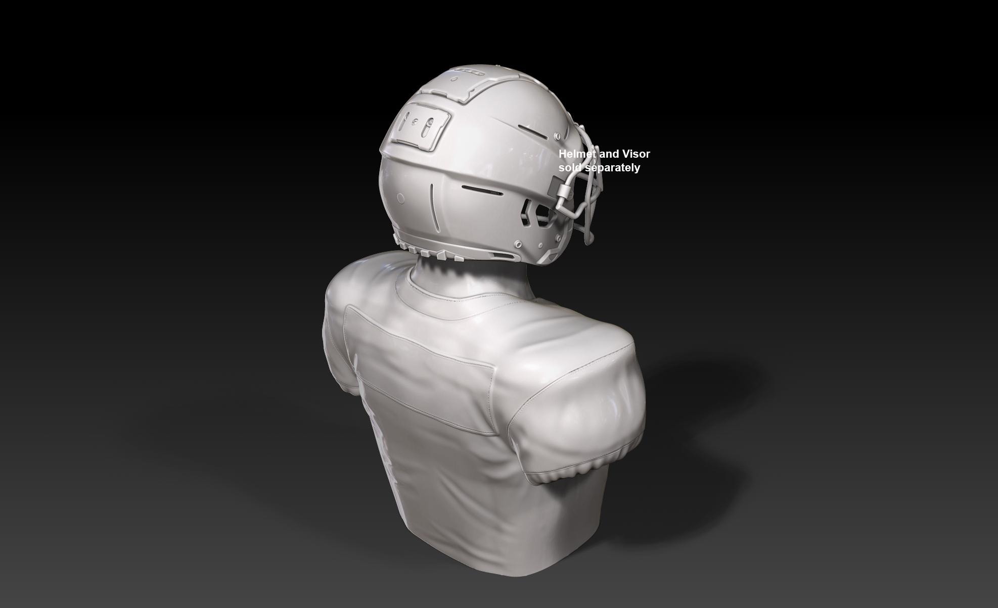 Long NFL Football Helmet Stand 3D Print Model - Digital File - Etsy