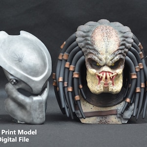 Predator Bust With Bio Mask and Weapon 3D Print Model - Digital File - Etsy