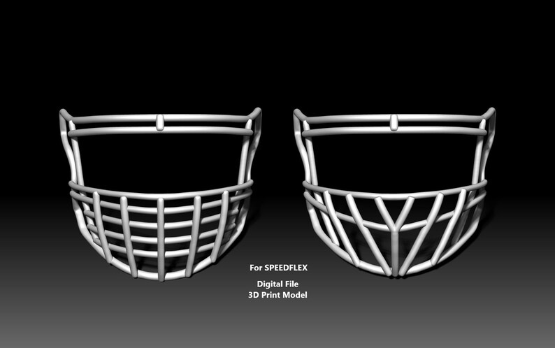 Facemask Pack 1 for Riddell SPEEDFLEX Helmet 3D Print Model - Digital ...