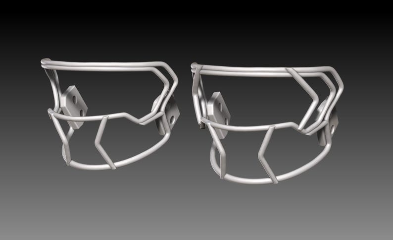 Facemask Pack IV for NFL Riddell AXIOM Helmet Geosanmo 3D Print Model ...
