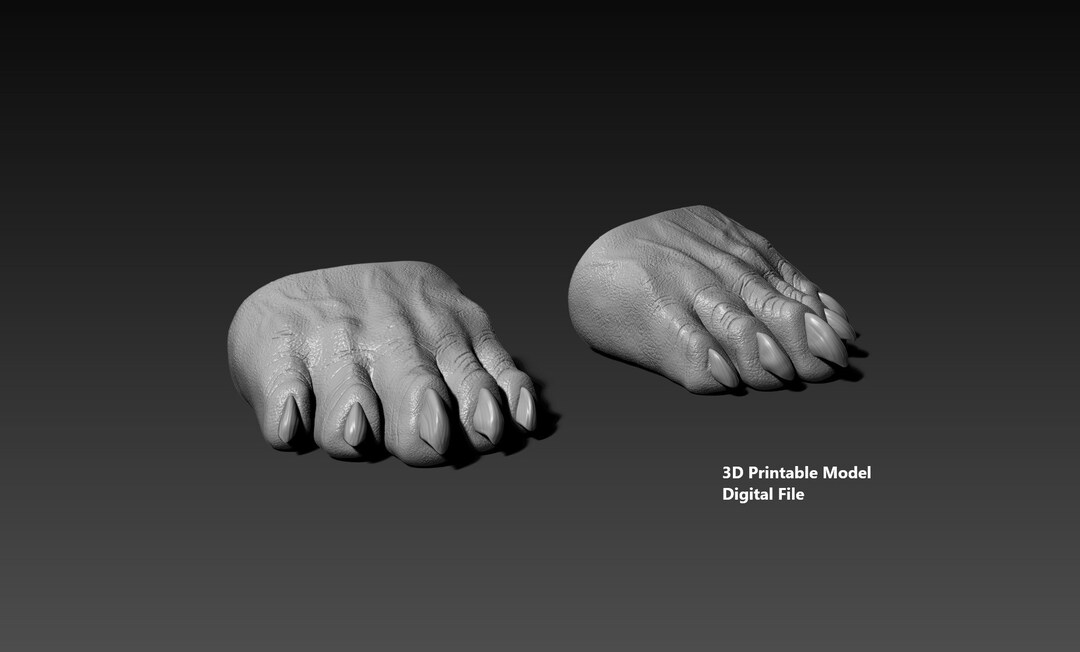 Black Krrsantan Toes Feet Cosplay 3D Print Model - Digital File - Etsy