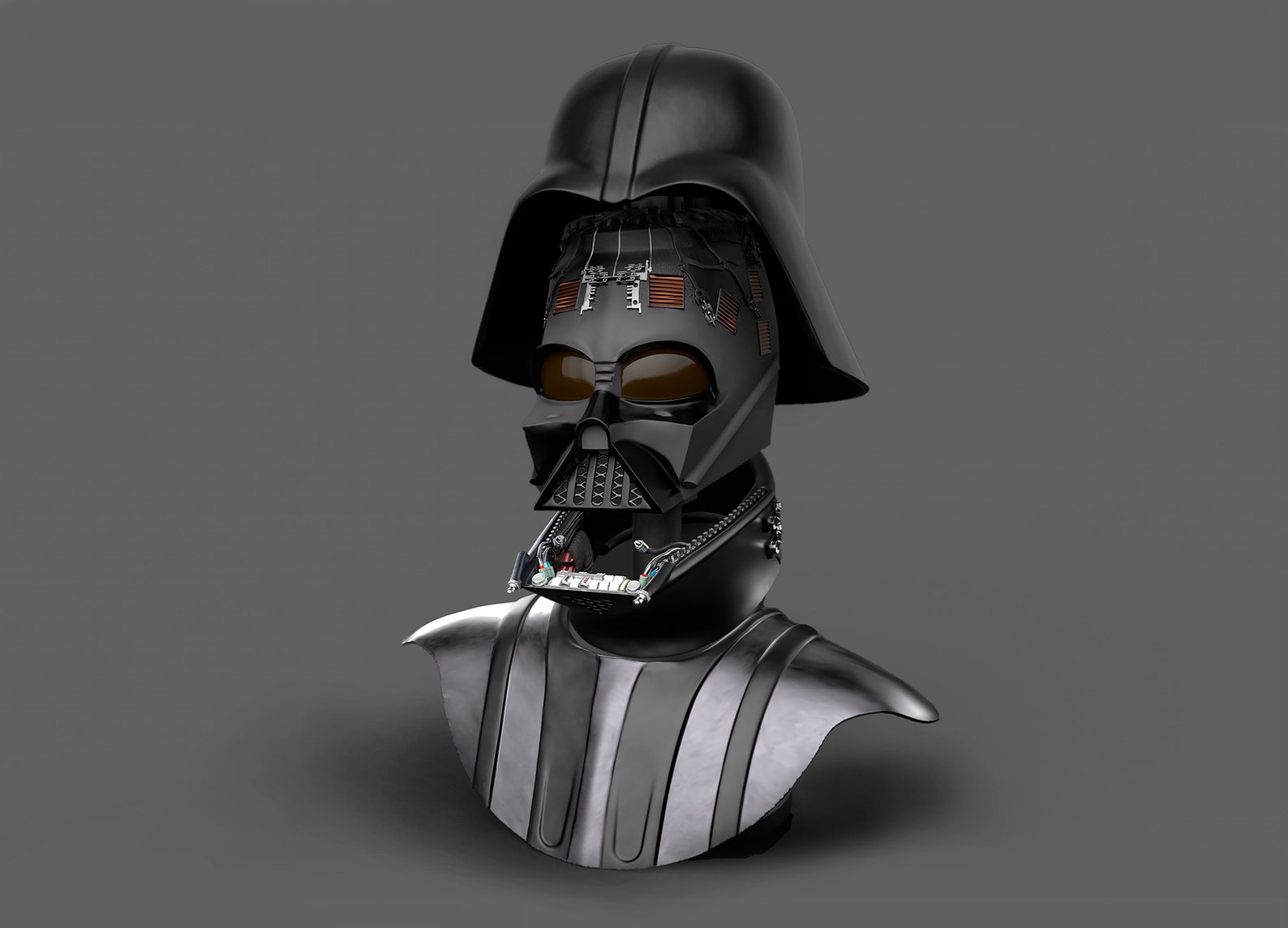 Darth Vader Helmet ROTJ Reveal Stand Anakins Head and - Etsy