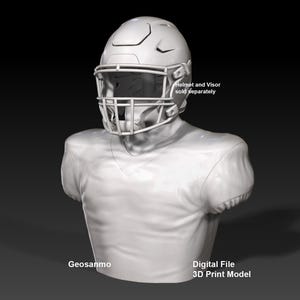 Long NFL Football Helmet Stand 3D Print Model - Digital File - Etsy