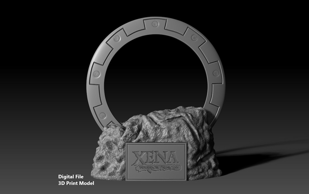 Xena Dark Chakram and Rock Stand 3D Print Model - Digital File - Etsy