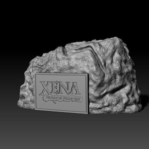 Xena Dark Chakram and Rock Stand 3D Print Model - Digital File - Etsy