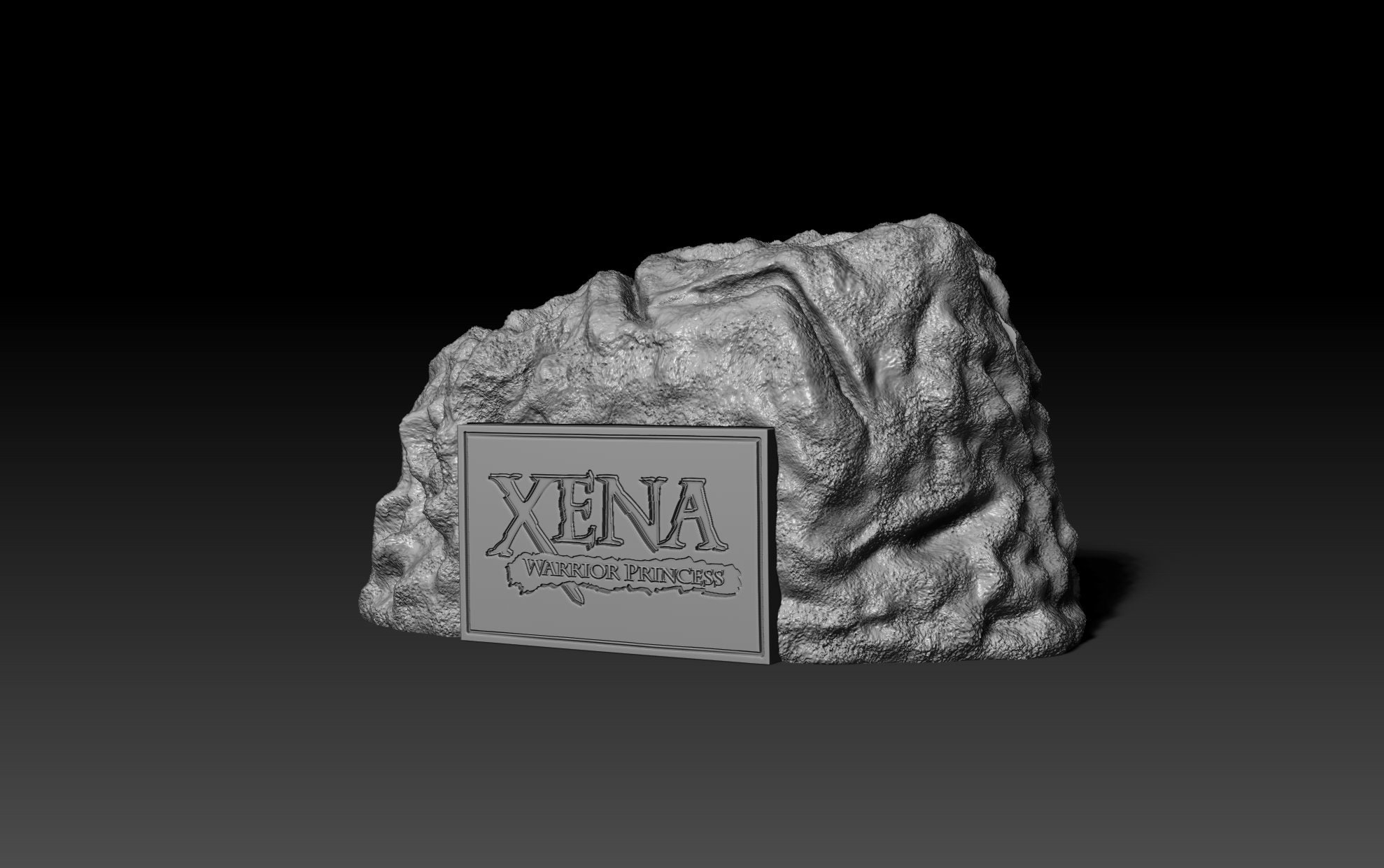 Xena Dark Chakram and Rock Stand 3D Print Model - Digital File - Etsy