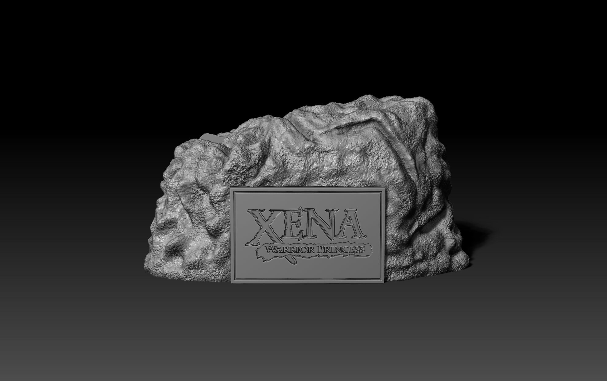 Xena Dark Chakram and Rock Stand 3D Print Model - Digital File - Etsy