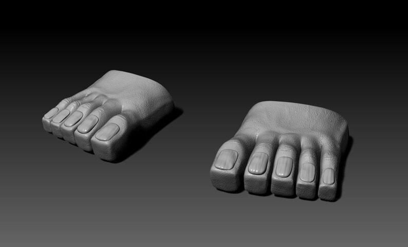 Gungi Toes Feet Cosplay 3D Print Model Digital File - Etsy