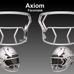 Facemask Pack IV for NFL Riddell AXIOM Helmet Geosanmo 3D Print Model ...