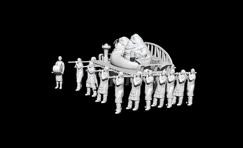 Hutt Twins Slave Carriers 3d Print Model Etsy