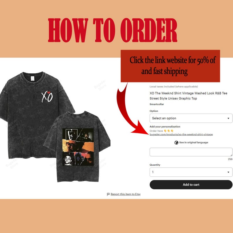 The Weeknd XO Hands T-shirt – XO Logo Heart Design, Fan Merch Graphic ...