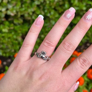 Claddagh Ring in Stainless Steel, Irish Ring, Heart Ring, Clatter Ring ...