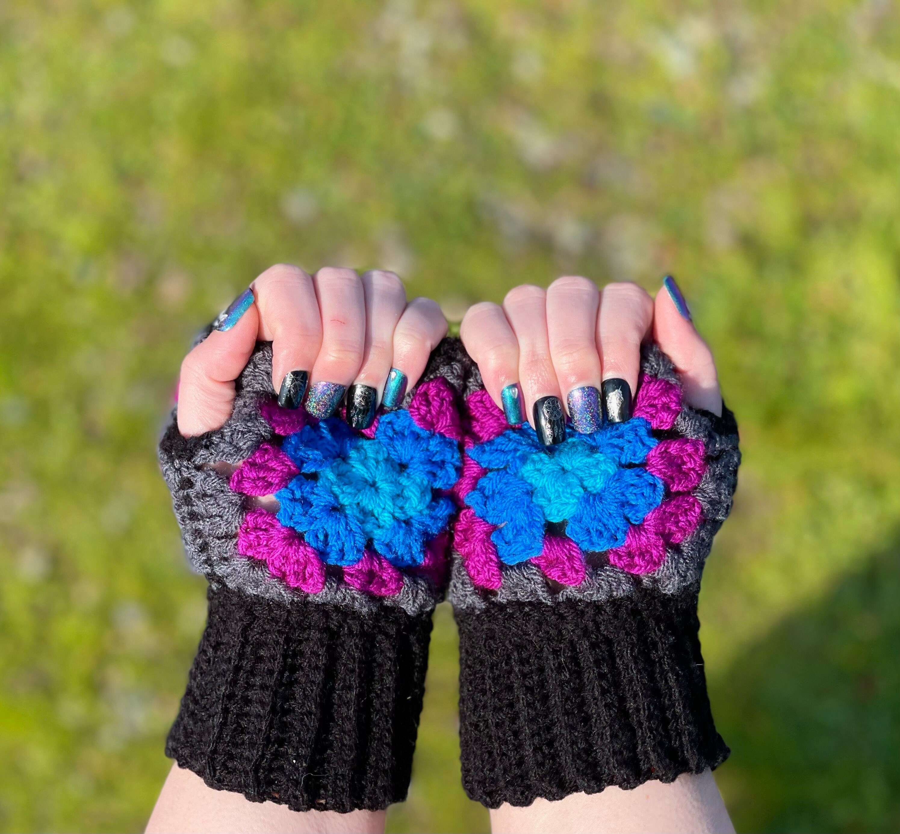 Granny Gloves Crochet Fingerless Gloves PDF Pattern - Etsy