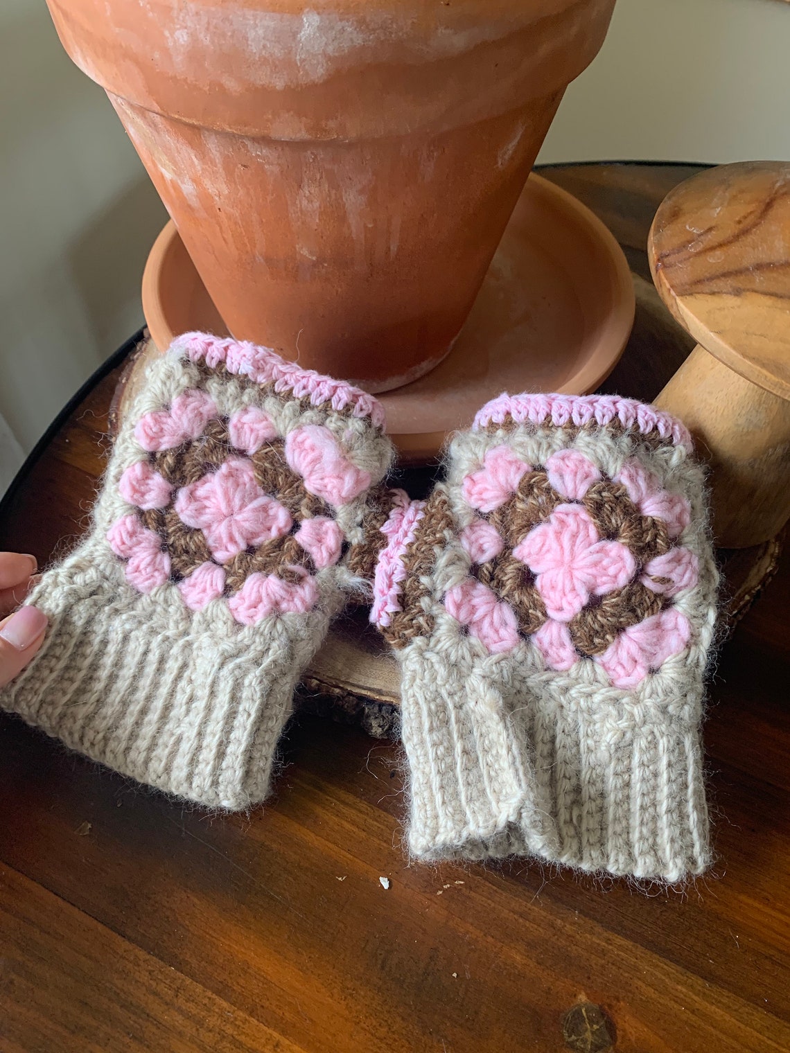Granny Gloves Crochet Fingerless Gloves PDF Pattern - Etsy