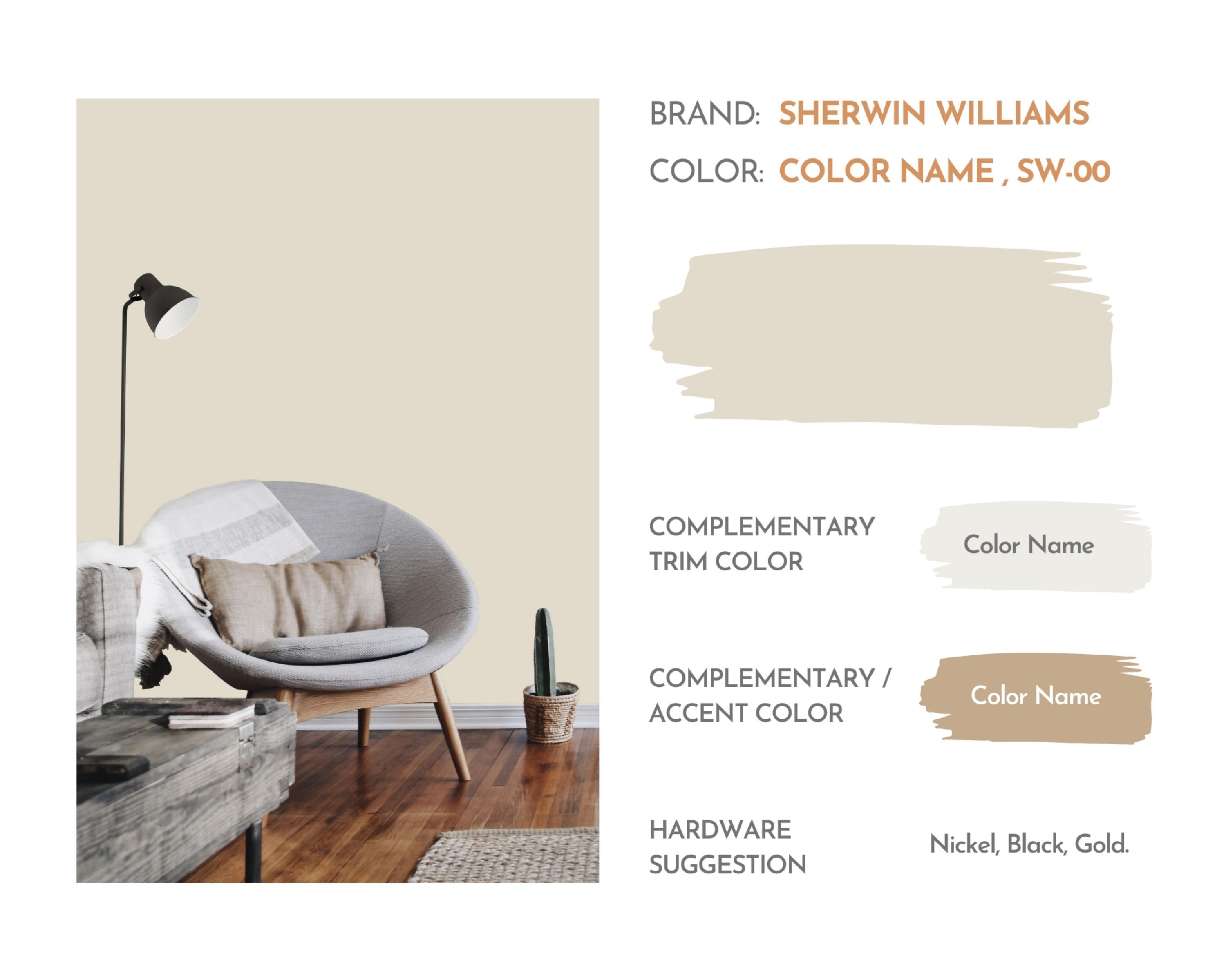 Alabaster Paint Color Palette, Sherwin Williams, Interior Paint Palette ...