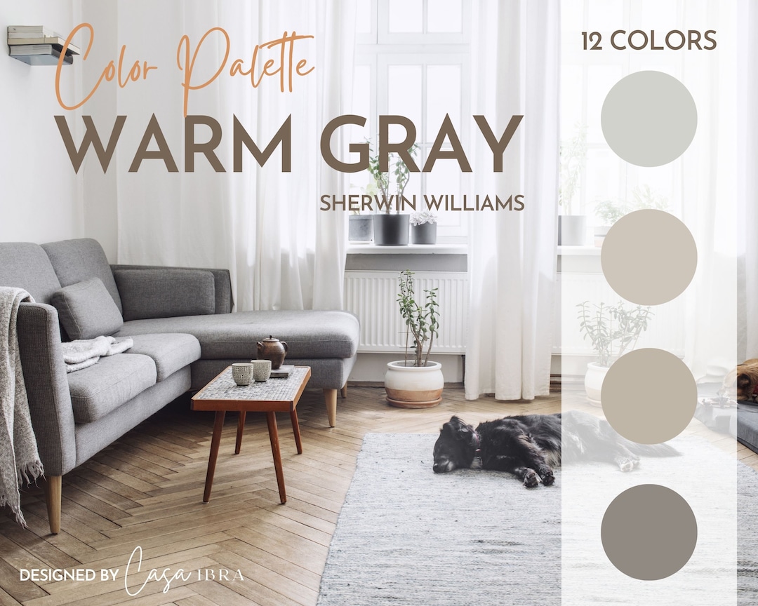 Warm Gray Color Palette, Sherwin Williams, Interior Paint Palette ...
