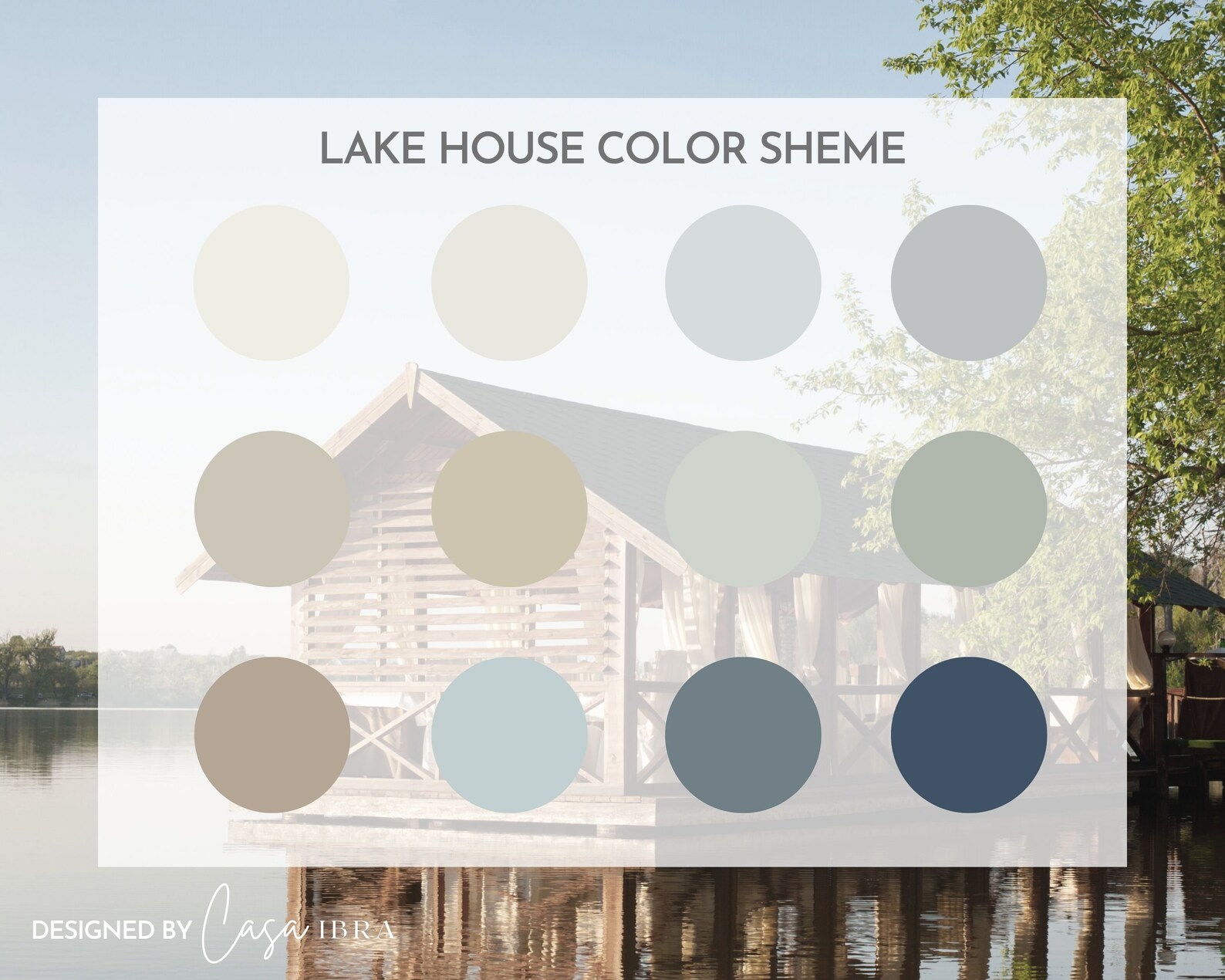 Lake Home Color Palette, Benjamin Moore, Interior Paint Palette ...