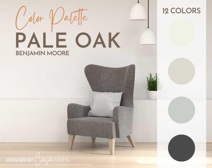 PALE OAK Coordinating Colors Modern Interior Home Prepacked Paint ...