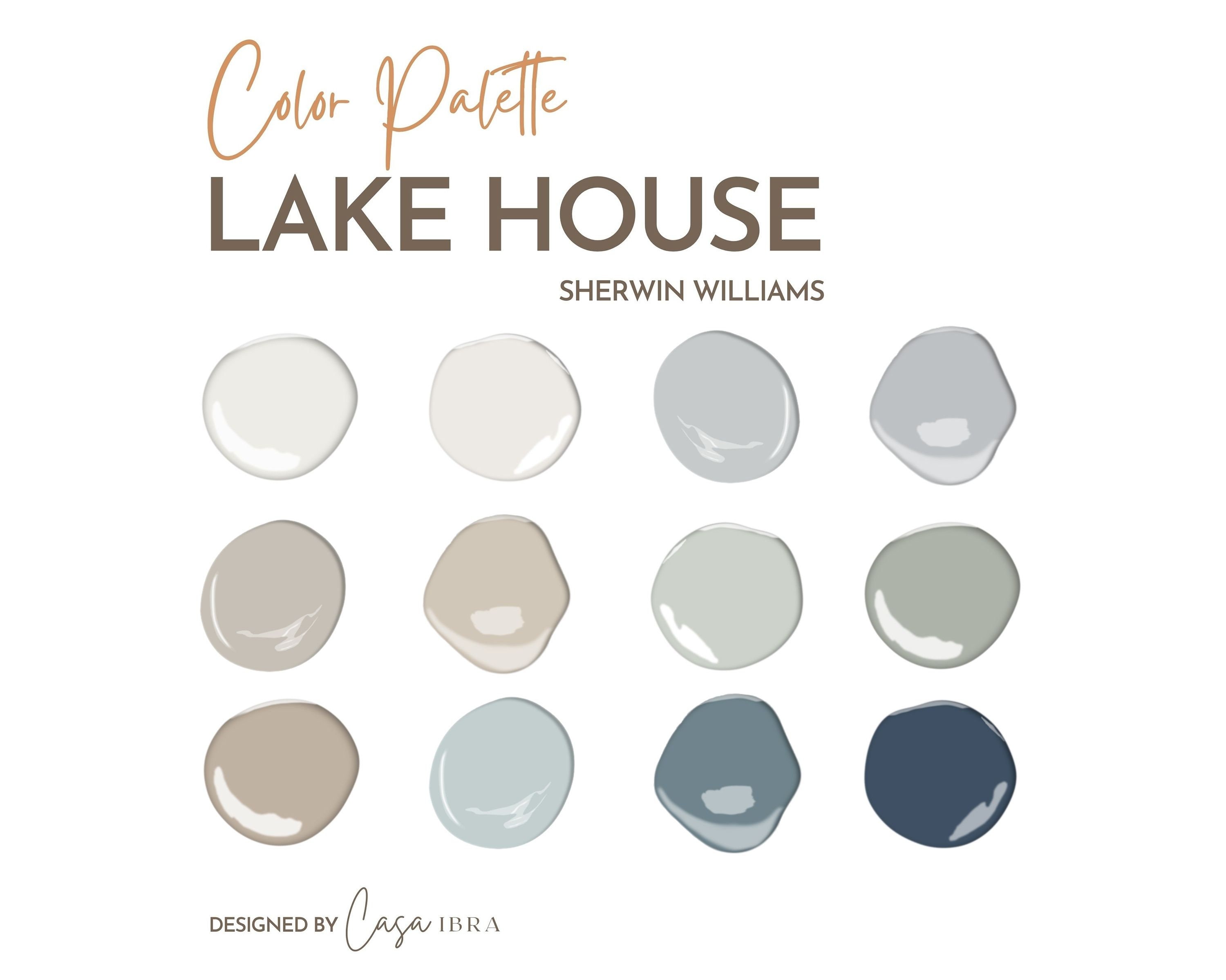 Lake Cottage Paint Colors Interior