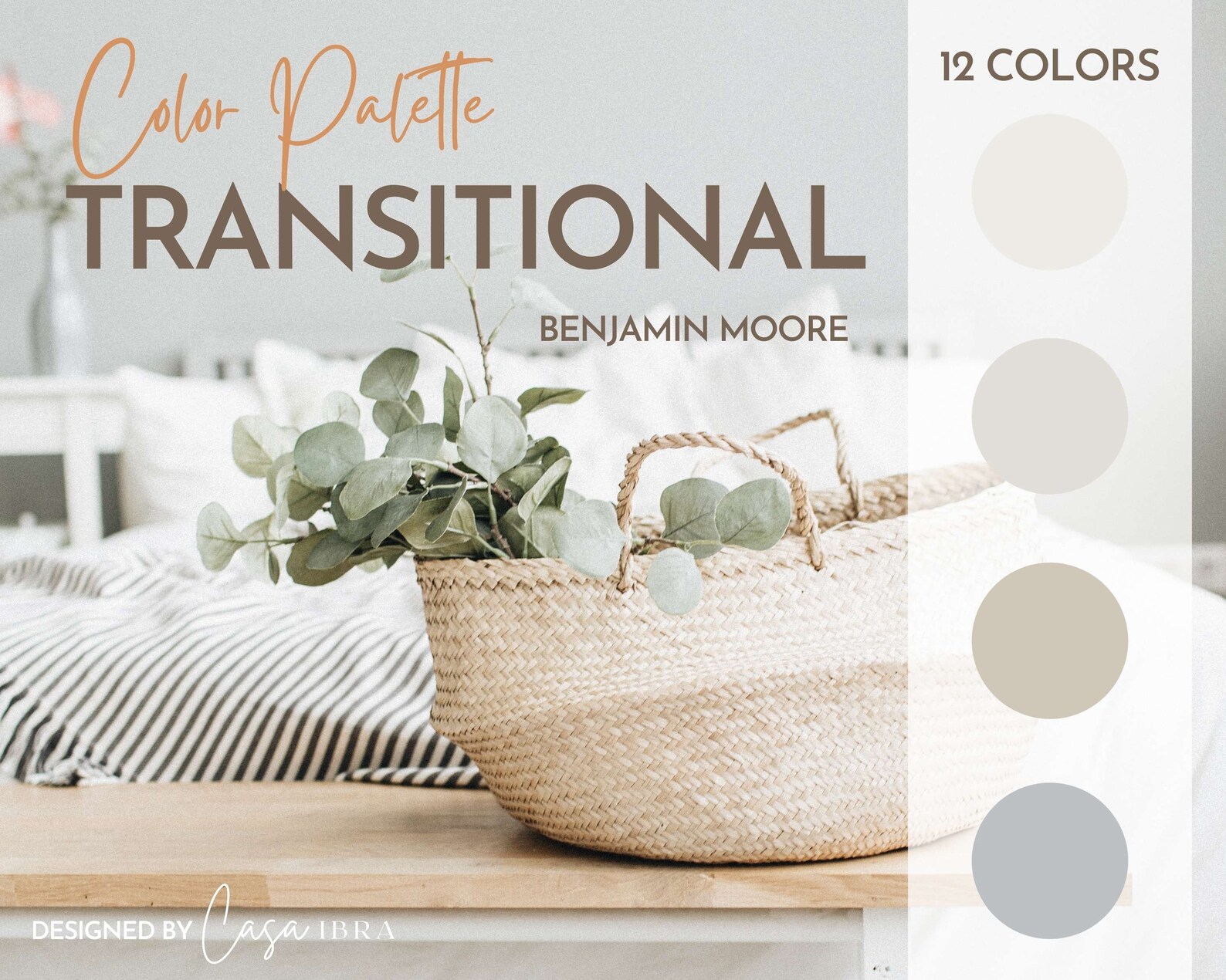 Transitional Paint Color Palette Benjamin Moore Interior - Etsy