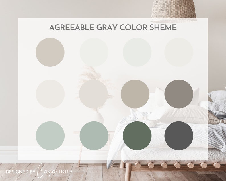 Agreeable Gray Paint Color Palette, Sherwin Williams, Interior Paint ...