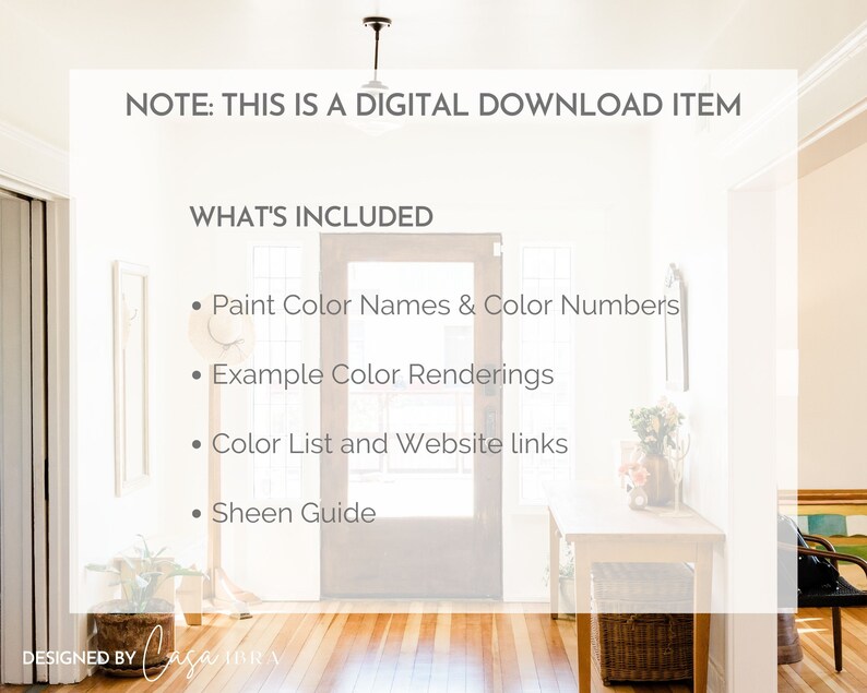 Ballet White Paint Color Palette Benjamin Moore Interior - Etsy