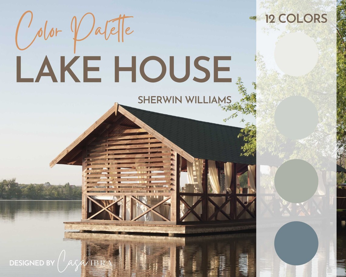 Lake Home Color Palette Sherwin Williams Interior Paint - Etsy