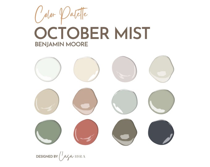 Benjamin Moore, Cozy Neutral Home Color Palette, 2022 Color of the Year ...