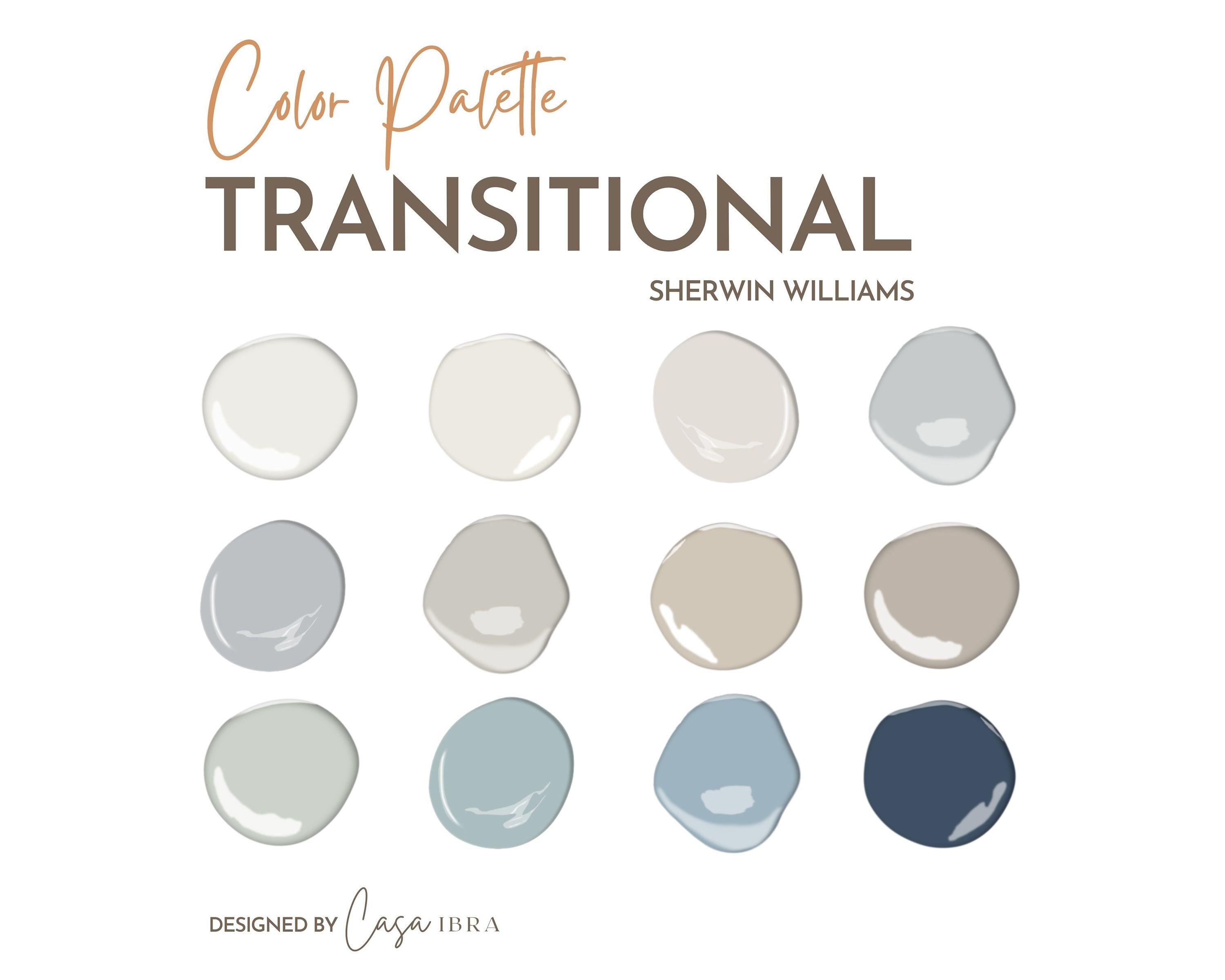 Transitional Color Palette Transitional Design: 21 Design & Décor