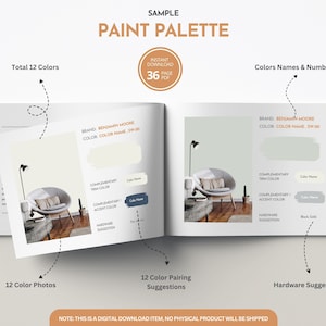 Transitional Paint Color Palette, Benjamin Moore, Interior Paint ...
