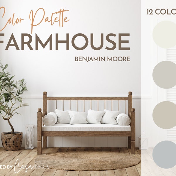 Modern Farmhouse Color Palette - Etsy