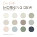 Morning Dew Paint Color Palette, Benjamin Moore, Interior Paint Palette ...