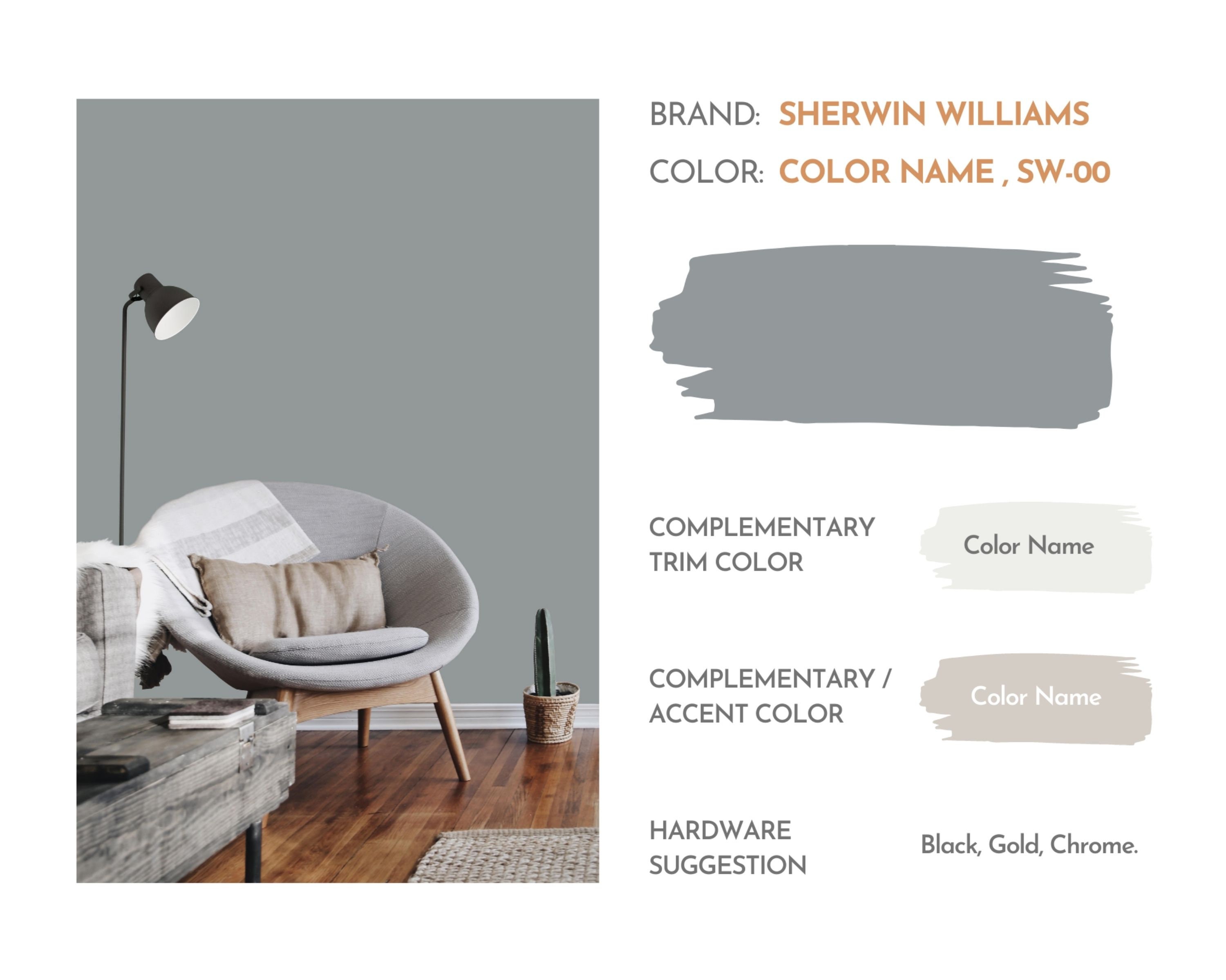 Gossamer Veil Paint Color Palette, Sherwin Williams, Interior Paint ...