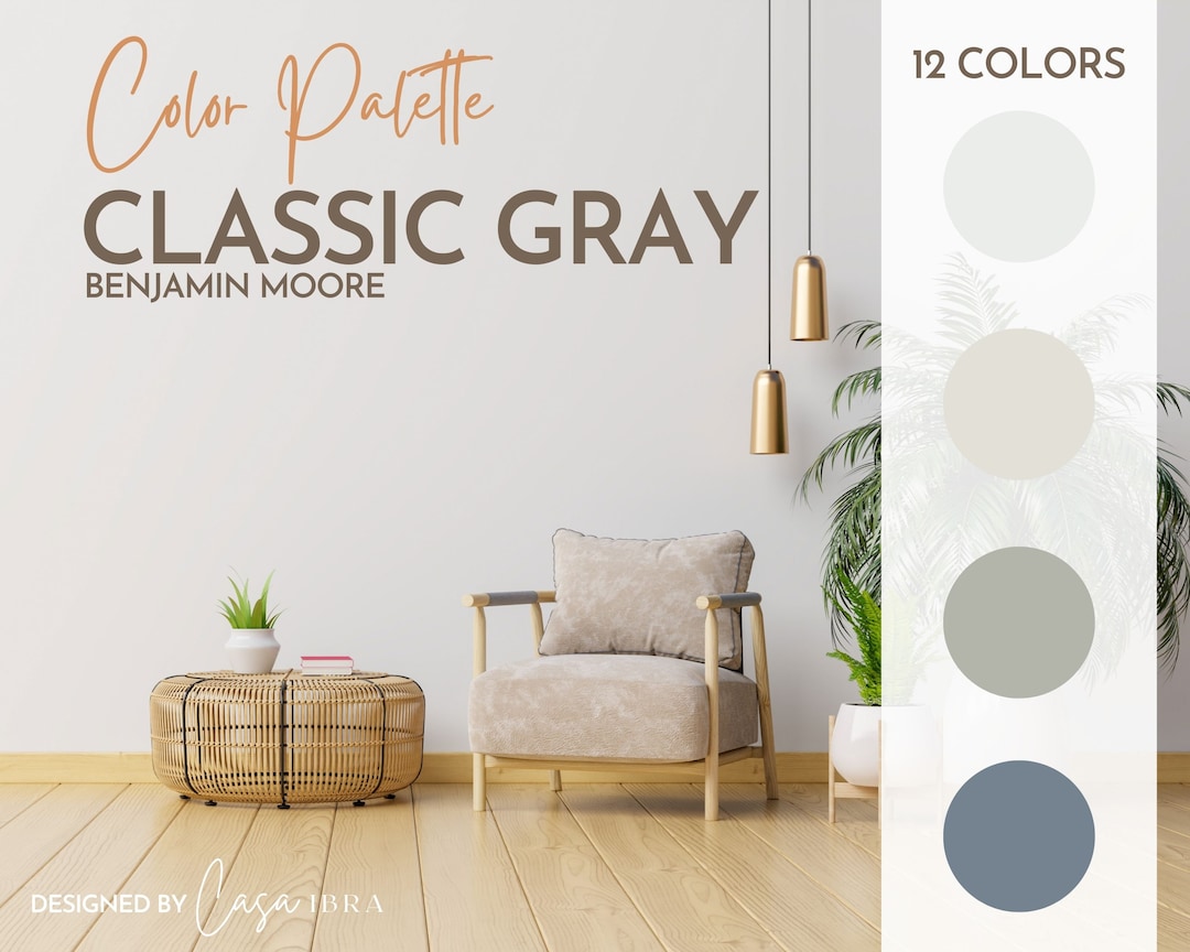Classic grey benjamin moore living room store