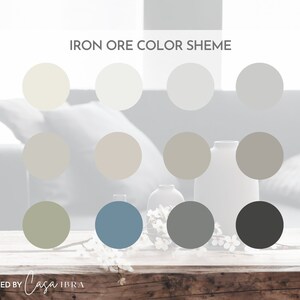 Iron Ore Paint Color Palette, Sherwin Williams, Interior Paint Palette ...