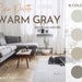 Warm Gray Color Palette, Benjamin Moore, Interior Paint Palette ...