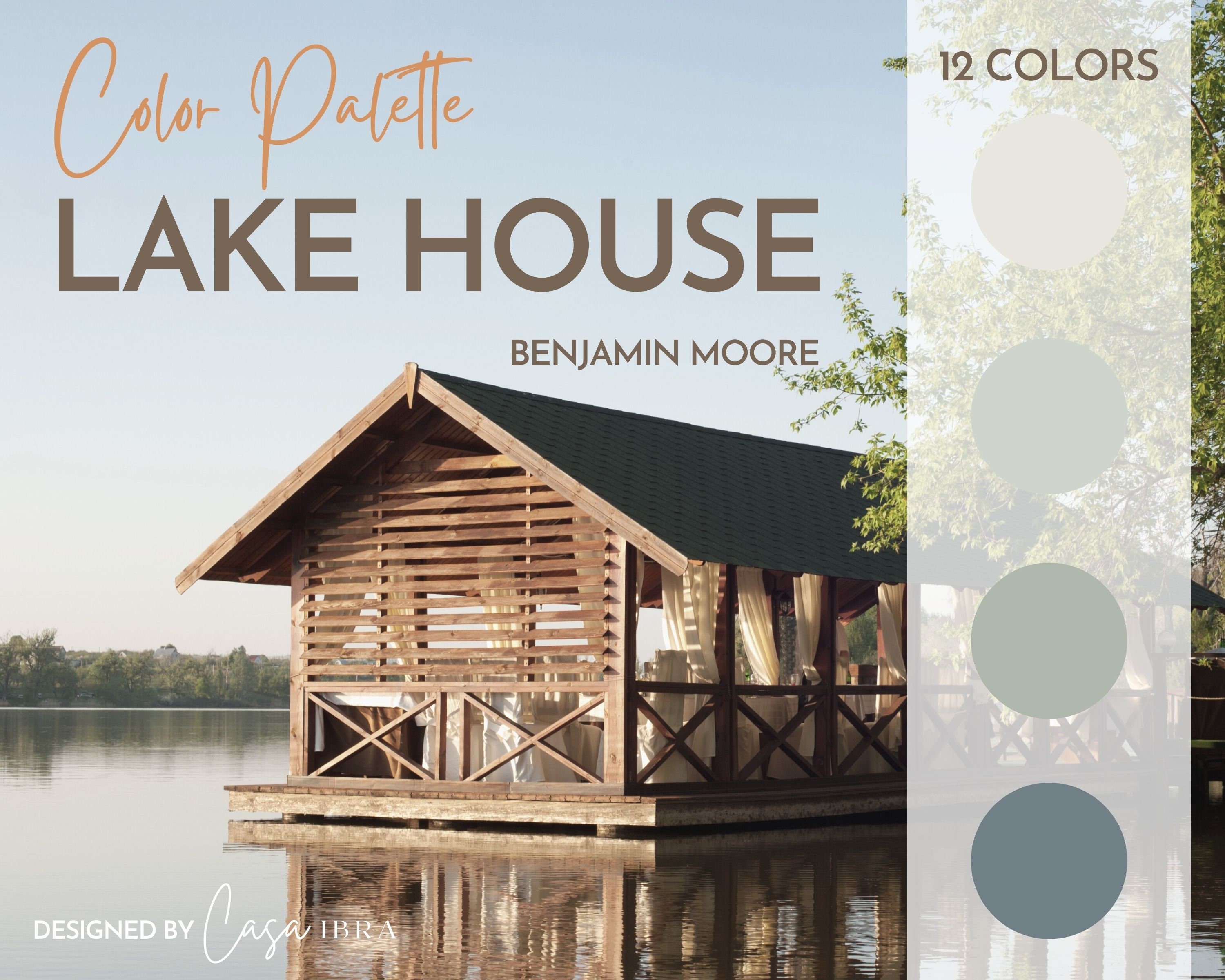 Lake Home Color Palette, Benjamin Moore, Interior Paint Palette ...
